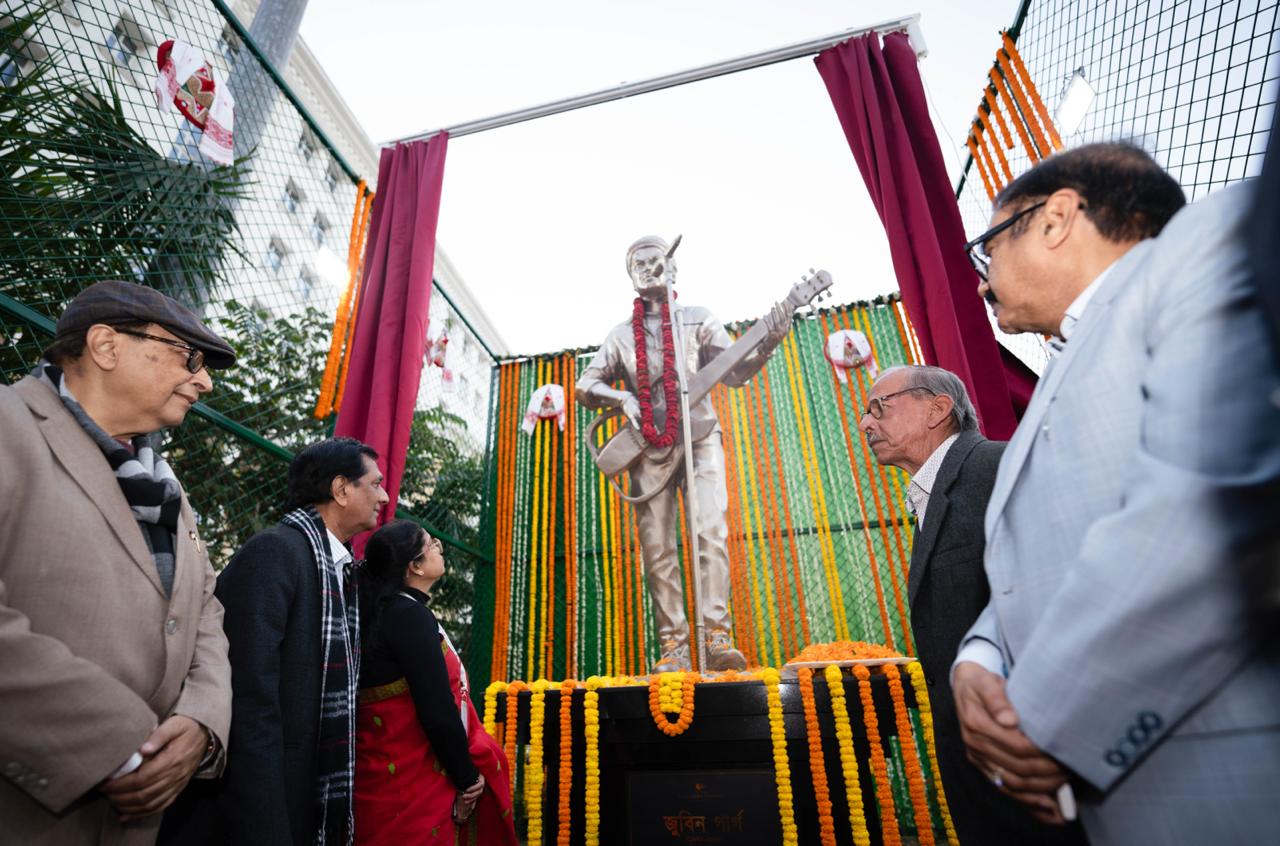 Life-Size Statue of Zubeen Garg Unveiled at Royal Global University